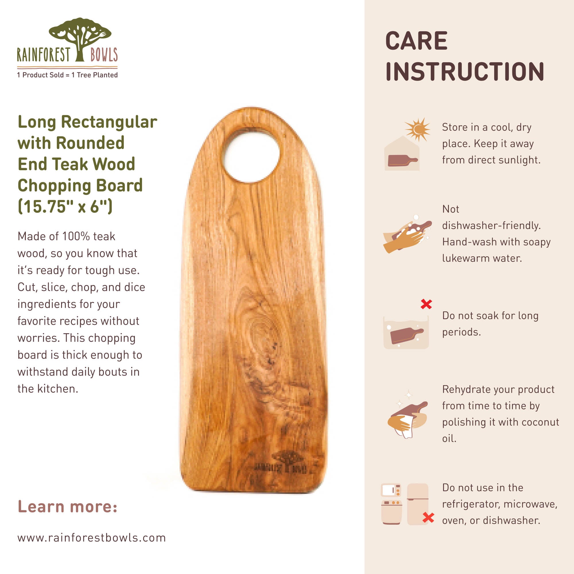 log chopping board